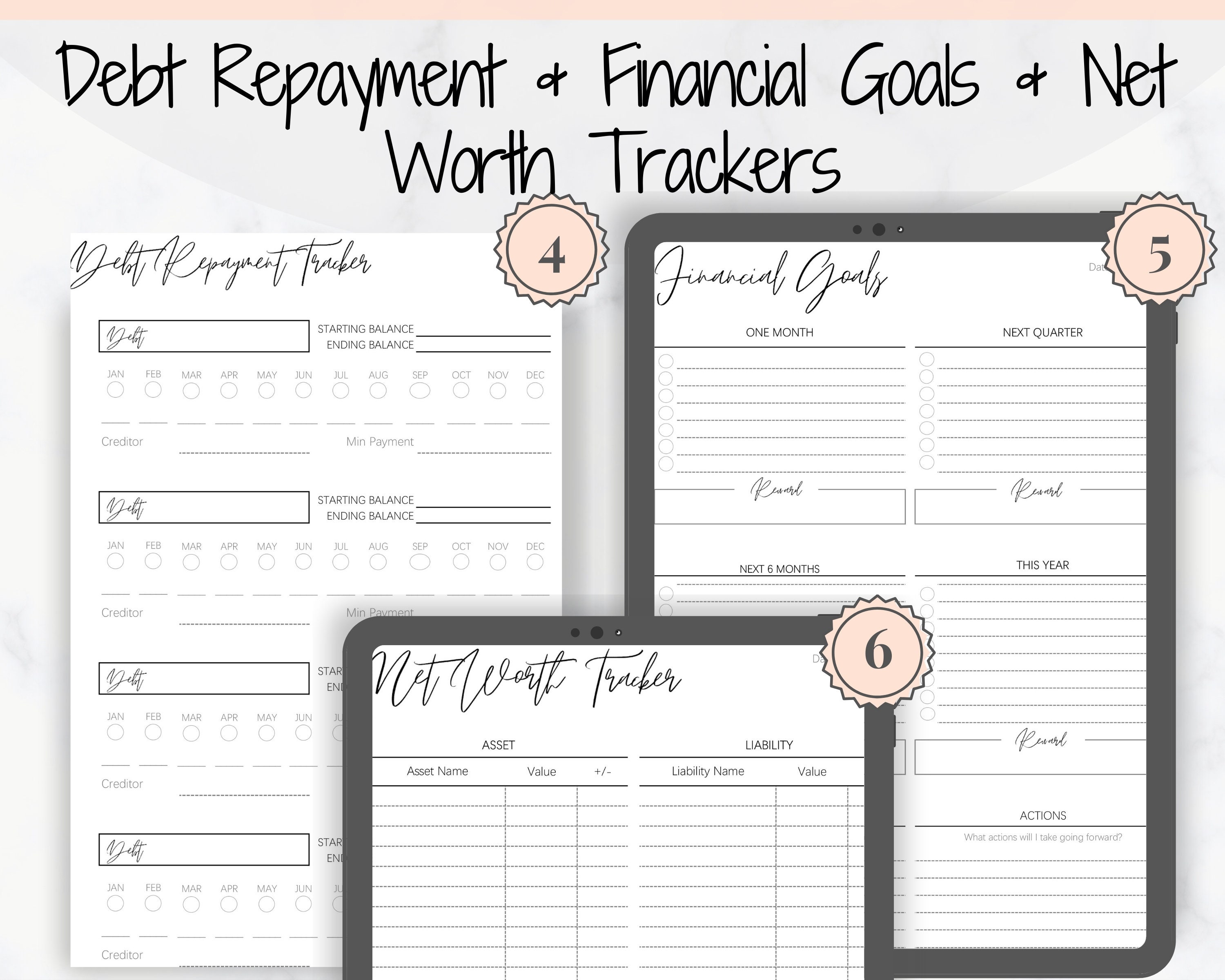 BUDGET PLANNER Template Printable, Budget Tracker With Expense, Savings ...