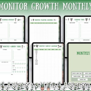 Digital Garden Planner, Plant Journal, Gardening Planner 2024, Planting ...