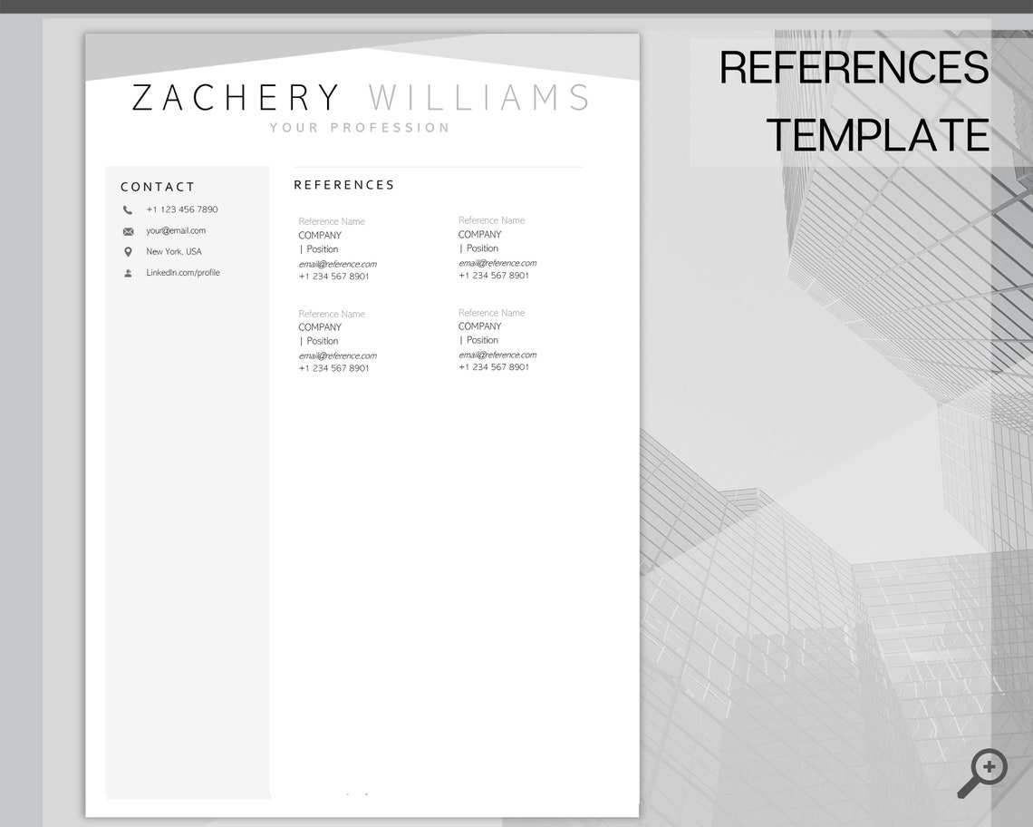 2 Page Resume Template Word. CV Template Professional CV - Etsy UK