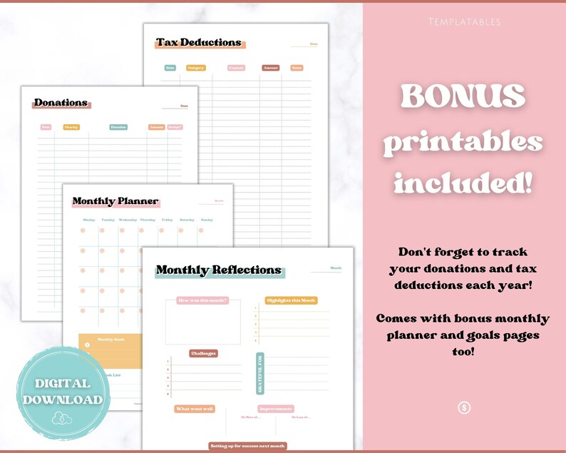 Ultimate Budget Planner Printable BUNDLE Financial Tracker - Etsy