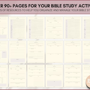 Bible Study Guide BUNDLE, 90 Bible Study Journal Templates, Soap Bible ...