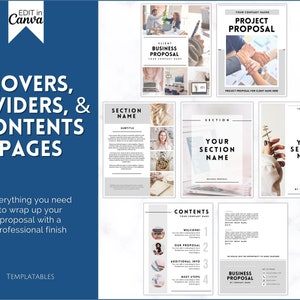 Project Proposal Template, Editable Business Proposal Templates ...