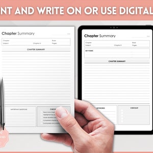 EDITABLE Chapter Summary Template, Study Guide, Textbook Outline Review ...