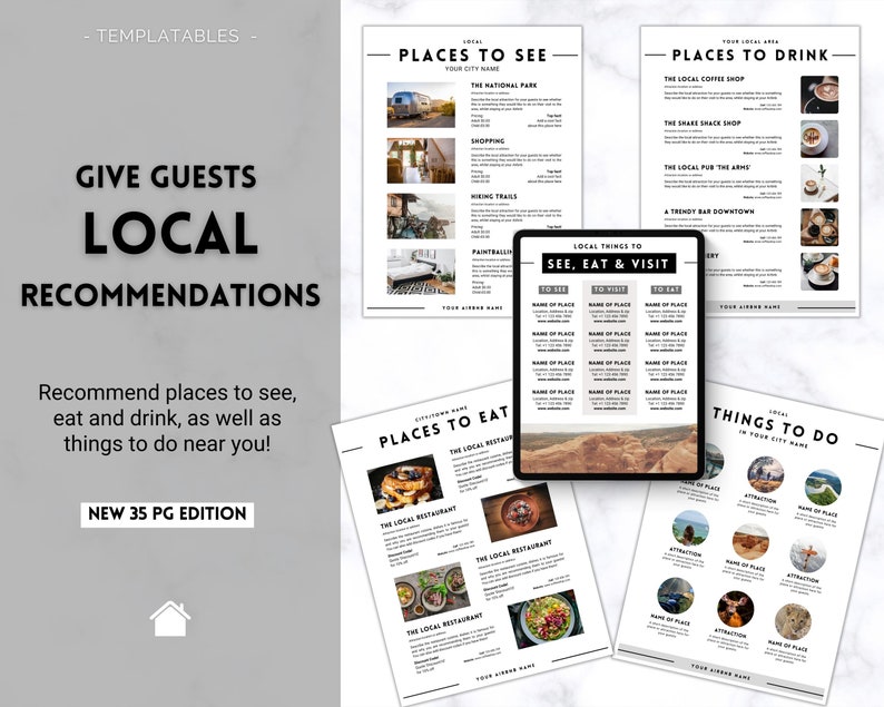 VRBO Welcome Book Template Editable Canva Welcome Guide - Etsy