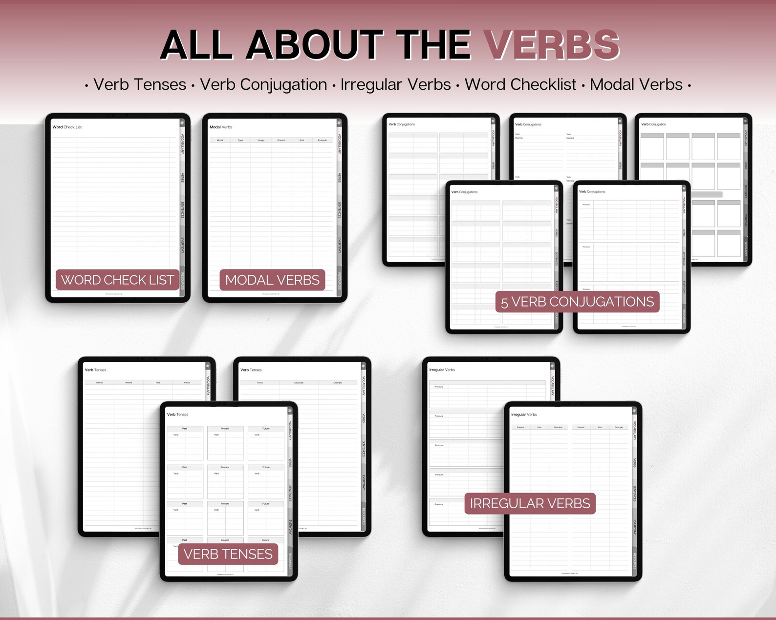 Digital Language Learning Planner, Study Korean, Japanese, Spanish ...