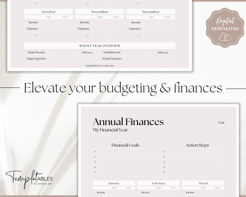 Ultimate Budget Planner Printable BUNDLE Financial Tracker - Etsy