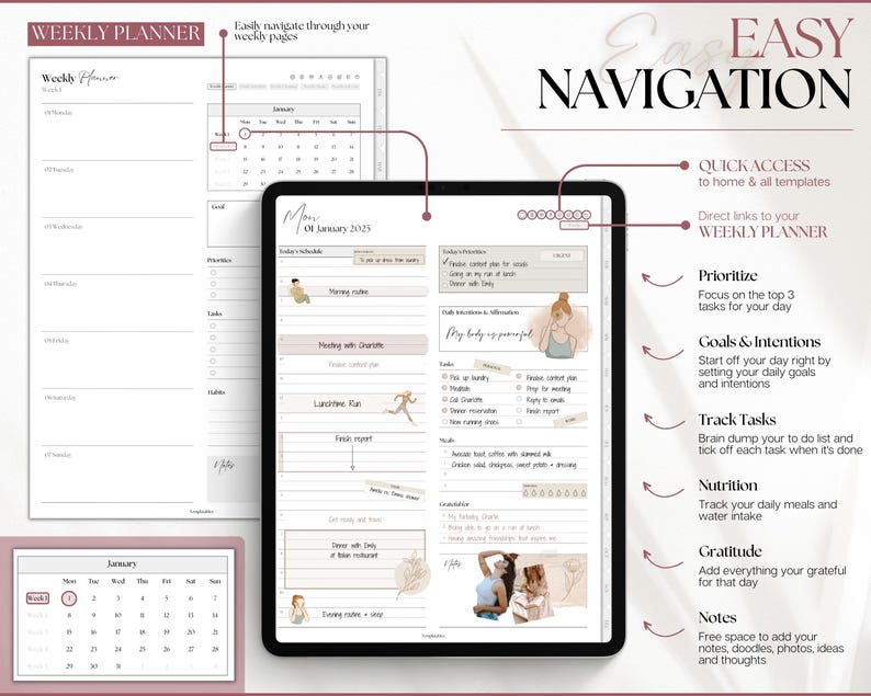 Mom Planner, 2025 Digital Planner, Mom Life Planner, Busy Mom ...
