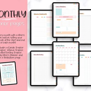 Digital FITNESS Planner, Goodnotes Fitness Planner, Fitness Journal ...