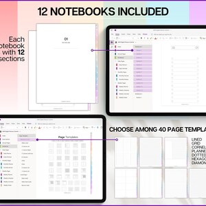 2025 Onenote Digital Planner, COLORFUL Onenote Template, Daily, Weekly ...