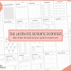 Book Tracker Printable, Bookshelf Reading Poster, Reading Tracker ...