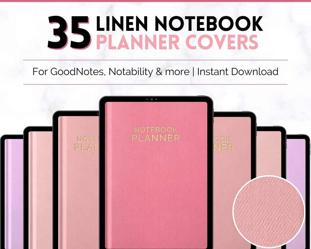 35 Digital Notebook Covers, Digital Planner Cover, Goodnotes Covers ...