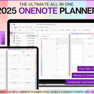 Onenote Planner, 2025 Digital Planner, Onenote Template, Daily, Weekly ...