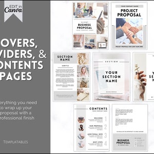 Business Proposal Template, Project Proposal, 40 Editable Canva ...