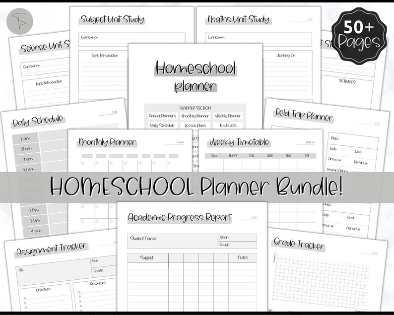 HOMESCHOOL Planner Printable Home School Teacher Academic - Etsy