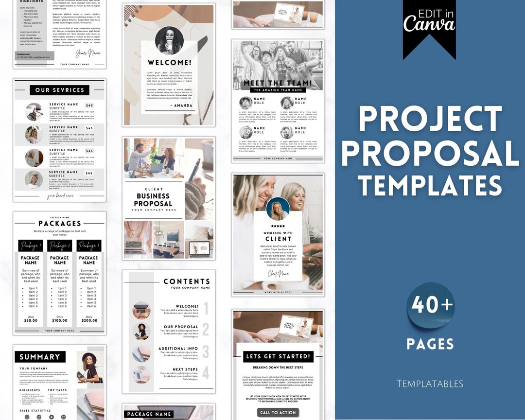 Project Proposal Template, Editable Business Proposal Templates ...