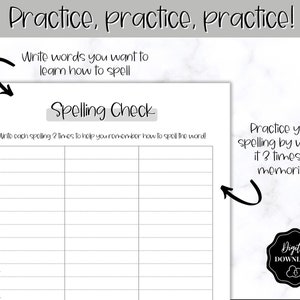 Spelling Words, Printable Spelling Practice Sheets, Sight Word Practice ...