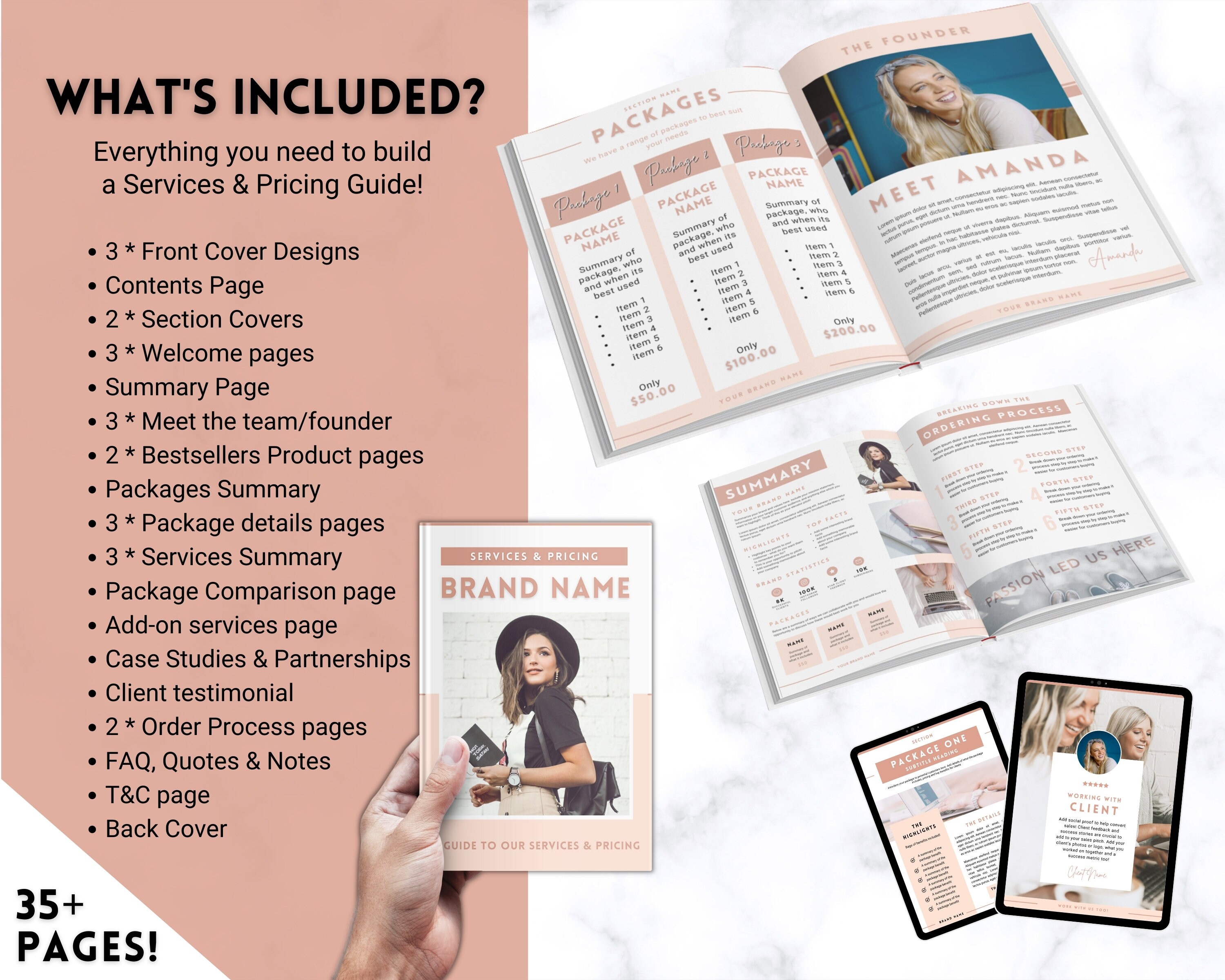 Services & Pricing Guide Template Editable Canva Ebook Price - Etsy UK