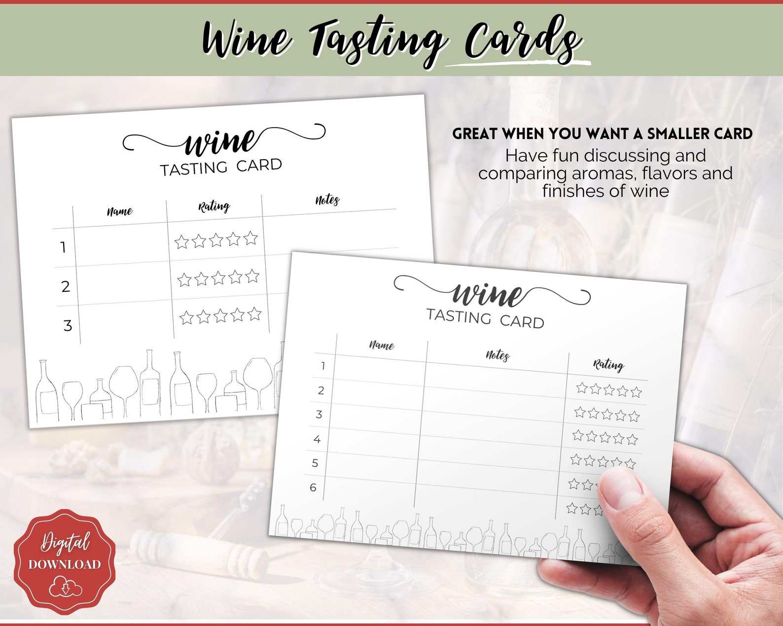 Wine Tasting Kit! Complete Guide to Blind Wine Tasting. Placemats ...