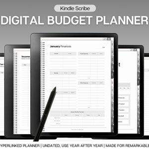 Kindle Scribe Templates, Digital Budget Planner, UNDATED Finance ...