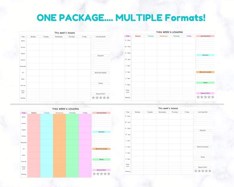 Teacher Planner, EDITABLE Weekly LESSON PLANNER | Teaching Lesson Plan ...