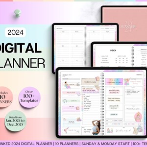 Digital Life Planner, 2024 2025 Goodnotes Planner, COLORFUL Daily ...