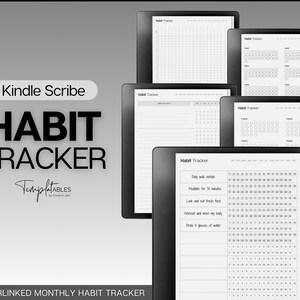 Kindle Scribe Digital Habit Tracker, Digital Planner, Daily, Monthly ...