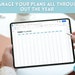 EDITABLE Perpetual Calendar, Undated Year at a Glance, Reusable ...