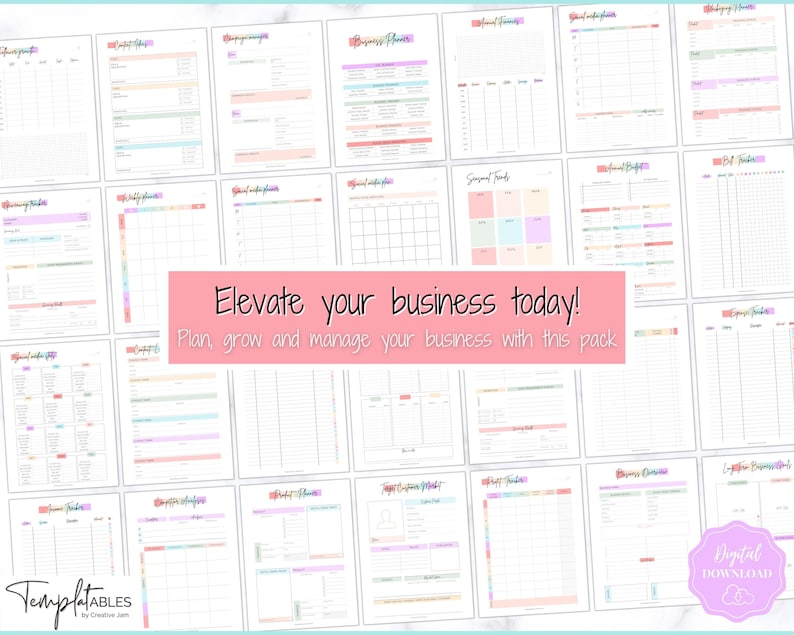 Printable Small Business Planner BUNDLE Business Planner - Etsy