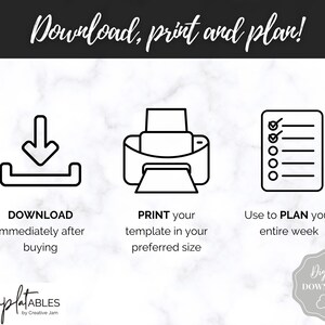 Weekly Planner, Bullet Journal Template, Bujo Weekly Schedule, to Do ...