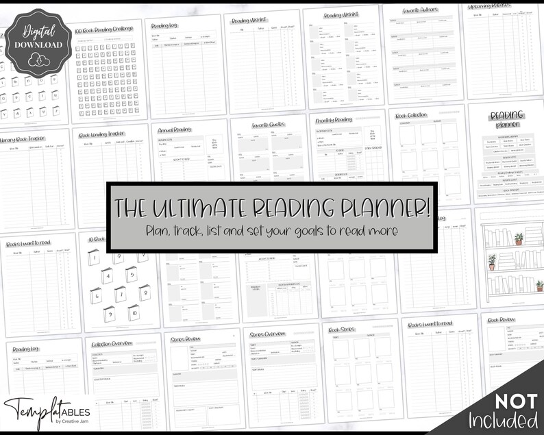 Book Tracker Printable, Bookshelf Reading Poster, Reading Tracker ...