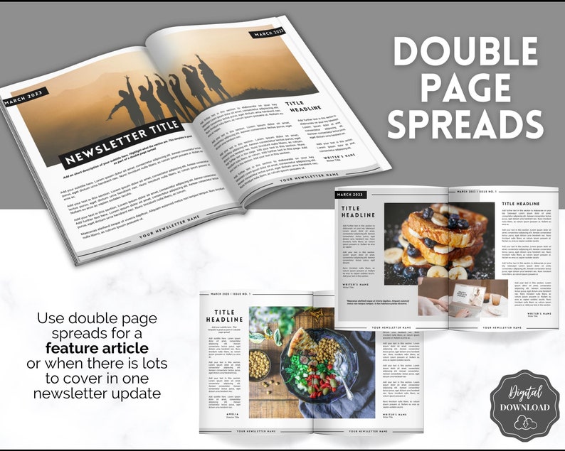 Newsletter Template, 45+ Editable Canva Templates, Monthly, Real Estate ...
