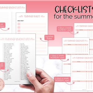 2023 Summer Planner, Kids Chore Chart, Summer Schedule, Screen Time ...