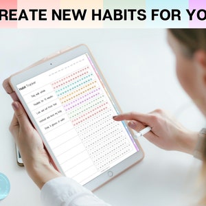 Digital Habit Tracker, Goodnotes Digital Planner, iPad Planner, Daily ...