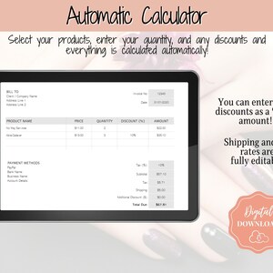 COLOR STREET Invoice Template. Google Sheets. EDITABLE Custom Receipt ...