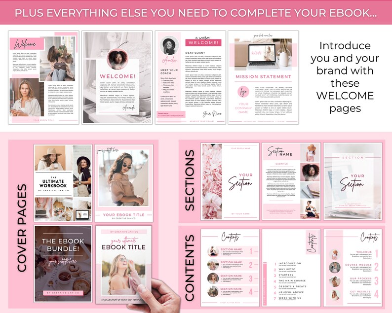 WORKSHEET Template Bundle Canva Workbook Templates Ebook - Etsy