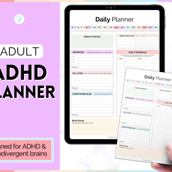 Neurodivergent Daily Planner - Etsy
