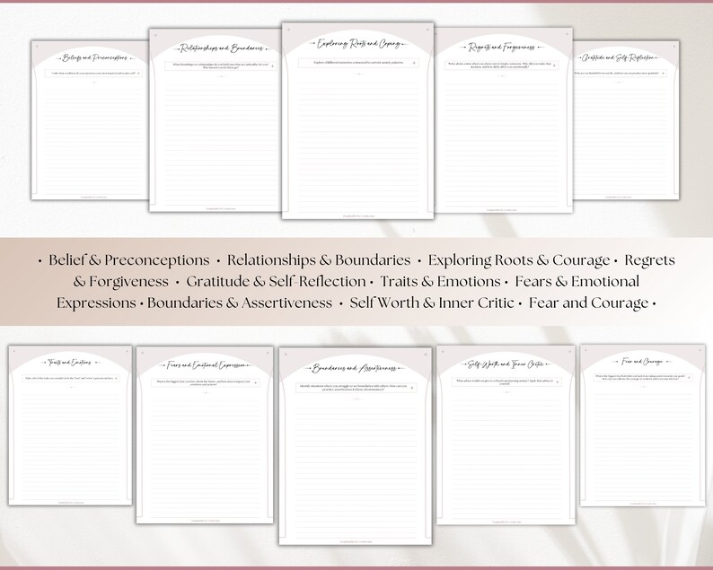 Anxiety Journal, Anxiety Worksheets, 130 Pg Anxiety Relief Workbook ...