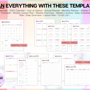 65pg HOMESCHOOL Planner Printable, 2024 2025 Home School Teacher ...