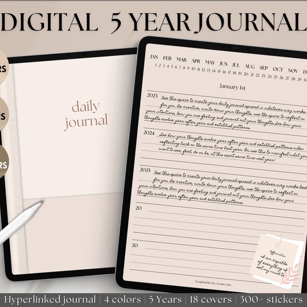 5 Year Planner - Etsy