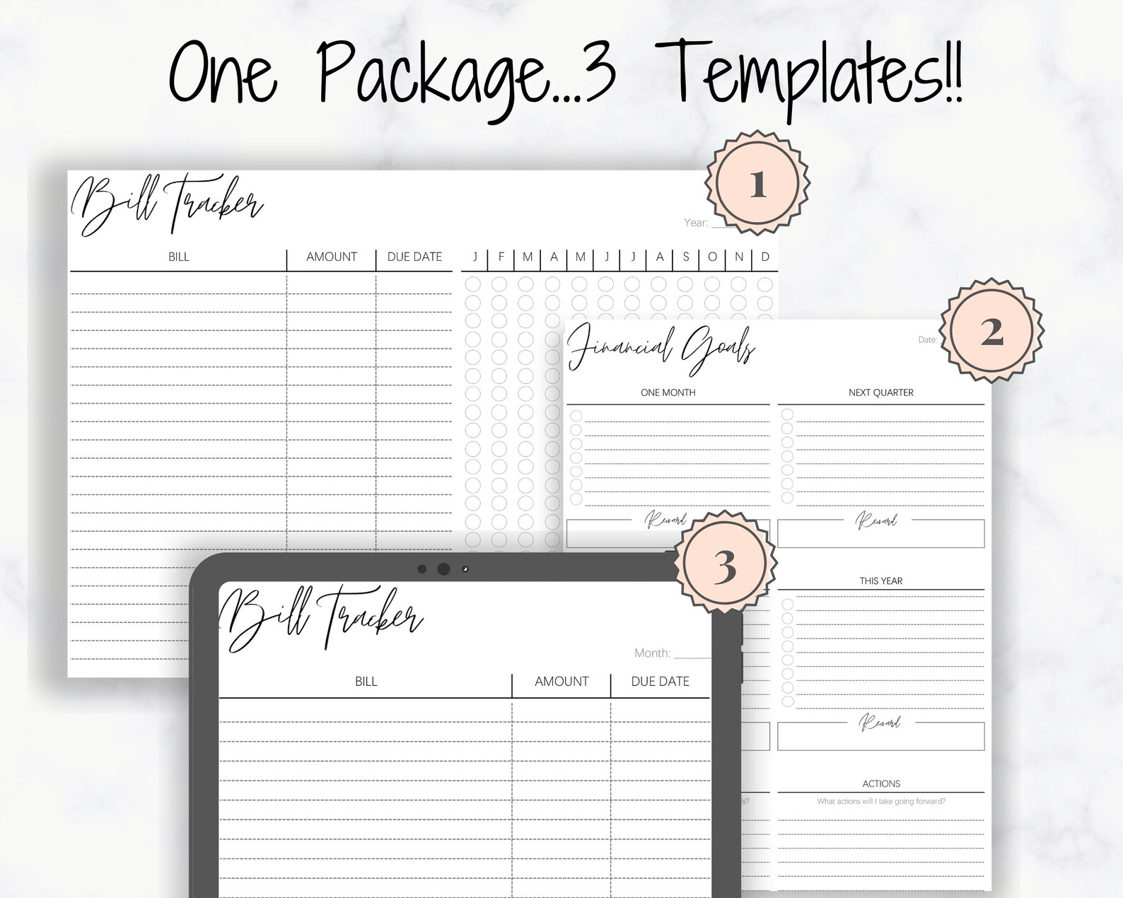 Bill Tracker, Bill Payment Tracker Printable, Bill Organizer, Monthly ...