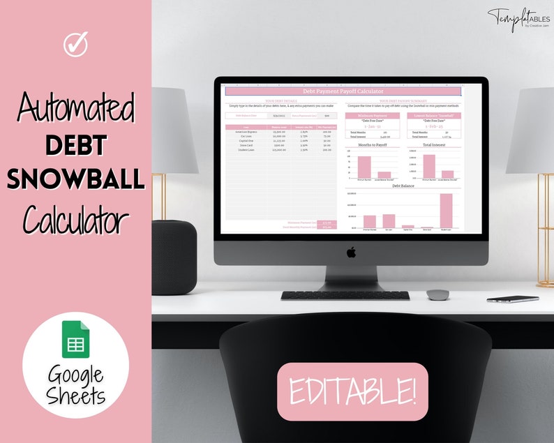 Dave Ramsey Debt Snowball Calculator 20 Debts Budget Planner - Etsy