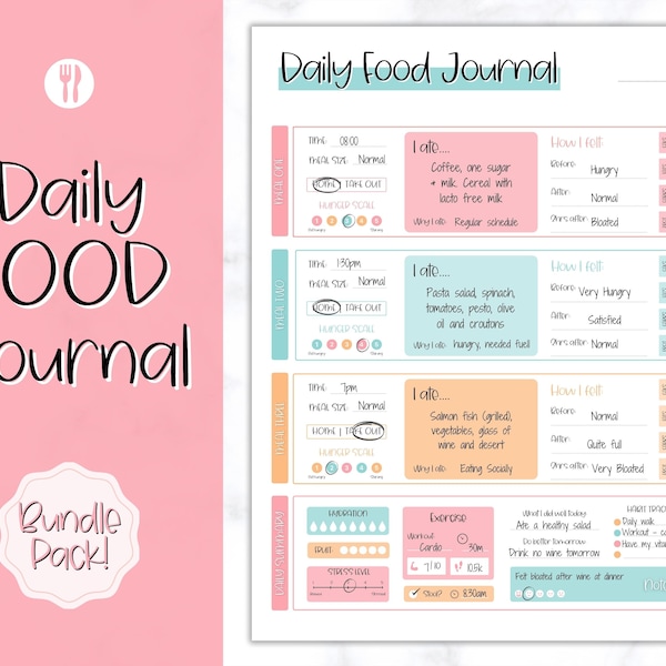 Food Journal - Etsy