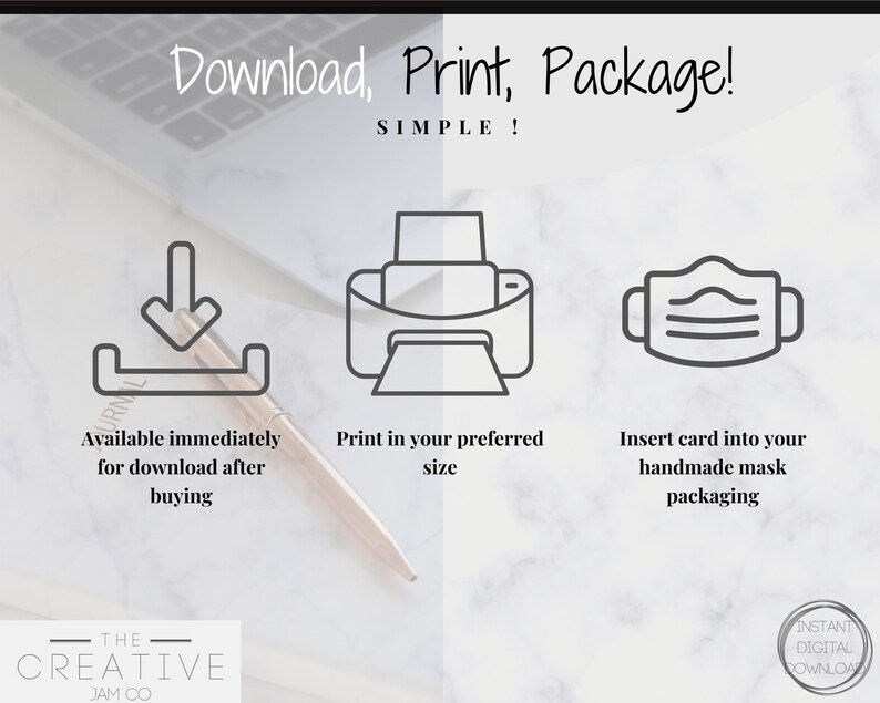 Face Mask LABEL CARE CARD How to Handle Order Card Face Mask - Etsy