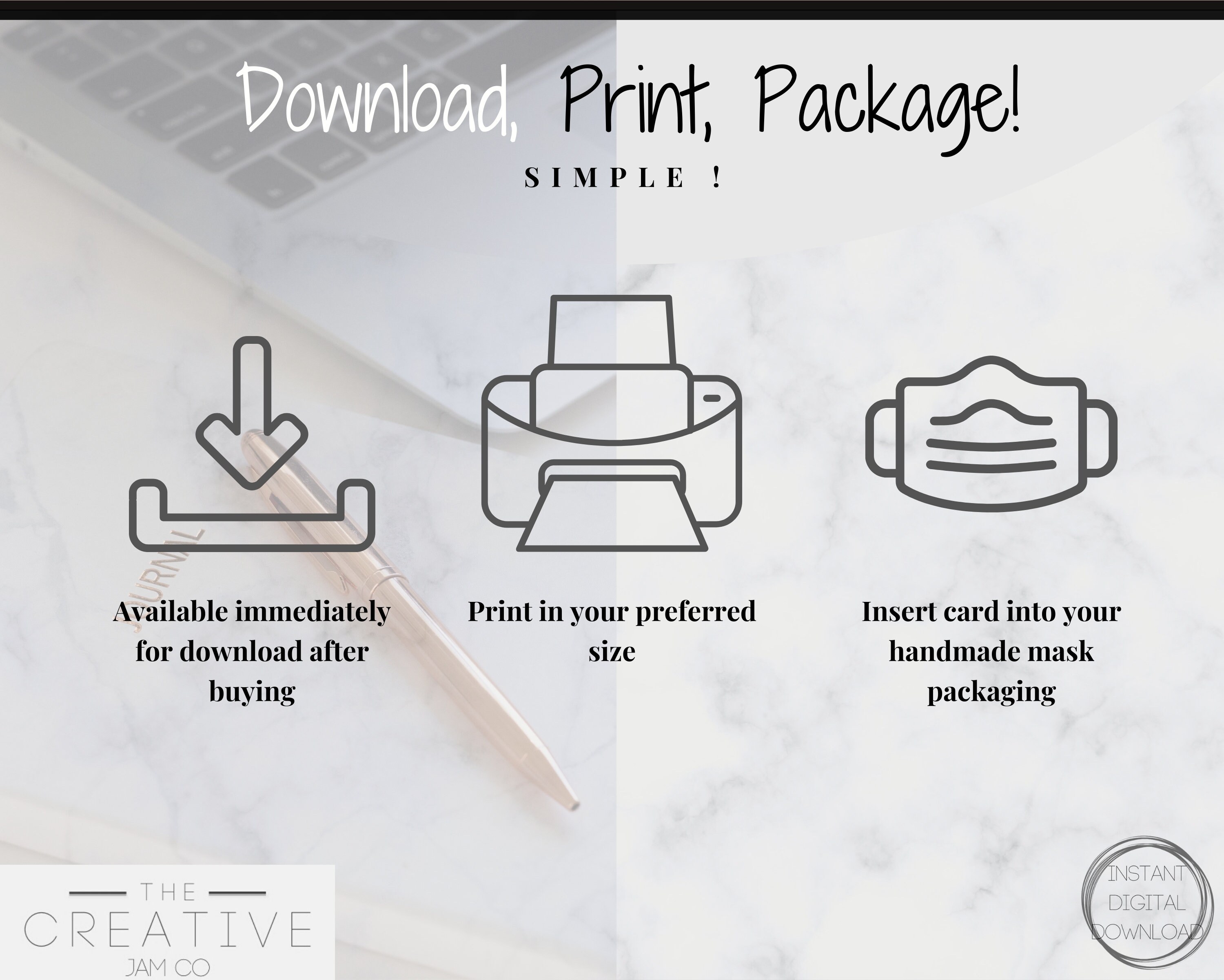 Face Mask LABEL CARE CARD How to Handle Order Card Face Mask | Etsy