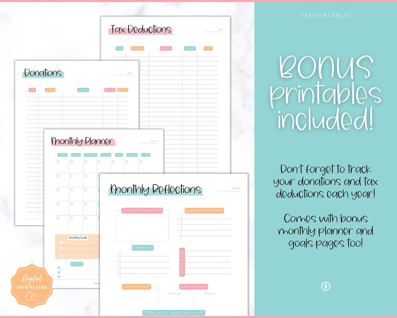 Ultimate Budget Planner Printable BUNDLE Financial Tracker | Etsy UK