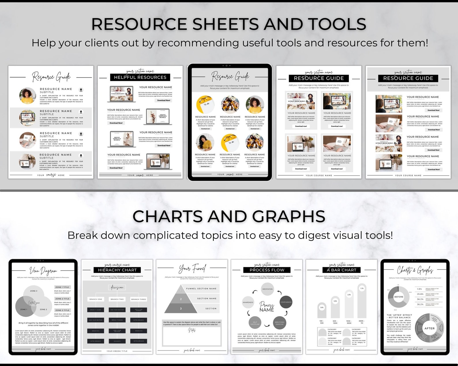 Ebook Template Canva Workbook Worksheets & Lead Magnet for - Etsy