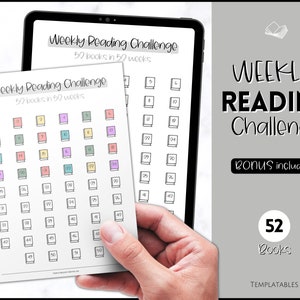 52 Weeks Book Challenge, 52 Books, Weekly Reading Challenge BUNDLE ...