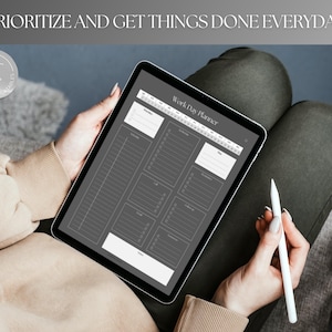Work Planner, Digital Planner, Work Day Organizer, Daily Planner, Work ...
