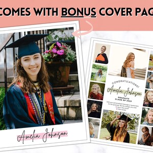 Yearbook Template, Senior & High School Graduation Ad, Grad ...