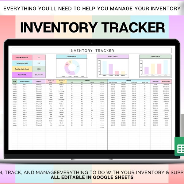 Small Business Tracker Spreadsheet for Google Sheets Invoice Inventory ... Small Business Tracker Spreadsheet for Google Sheets Invoice Inventory ...